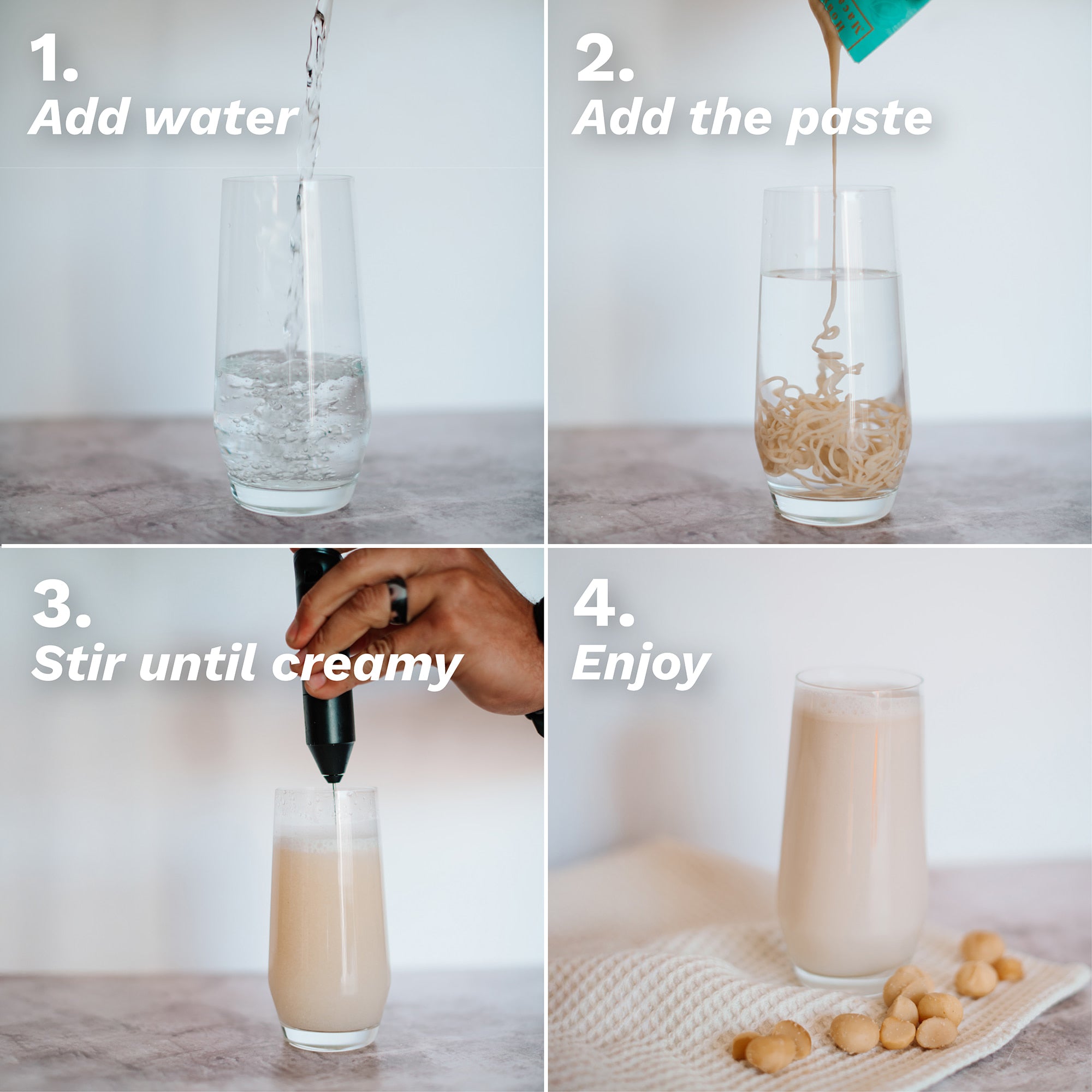 100% Macadamia Milk (12 Sachets) – House of Macadamias